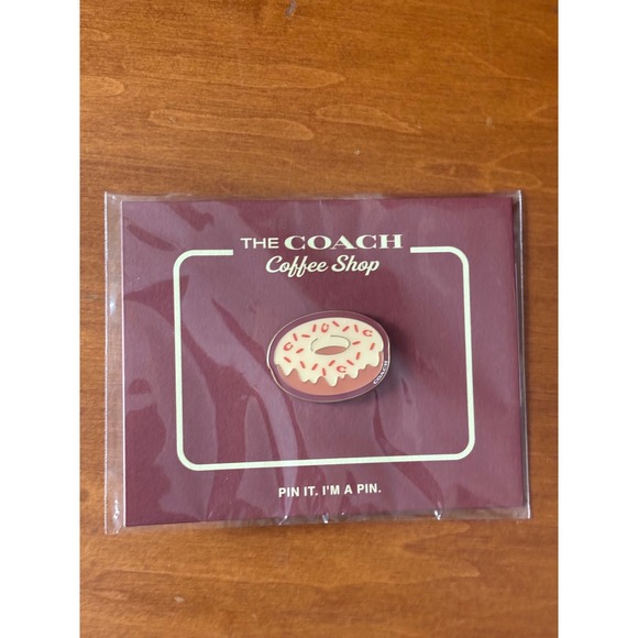Coach | Jewelry | Coach Coffee Shop Donut Enamel Pin Limited Edition ...